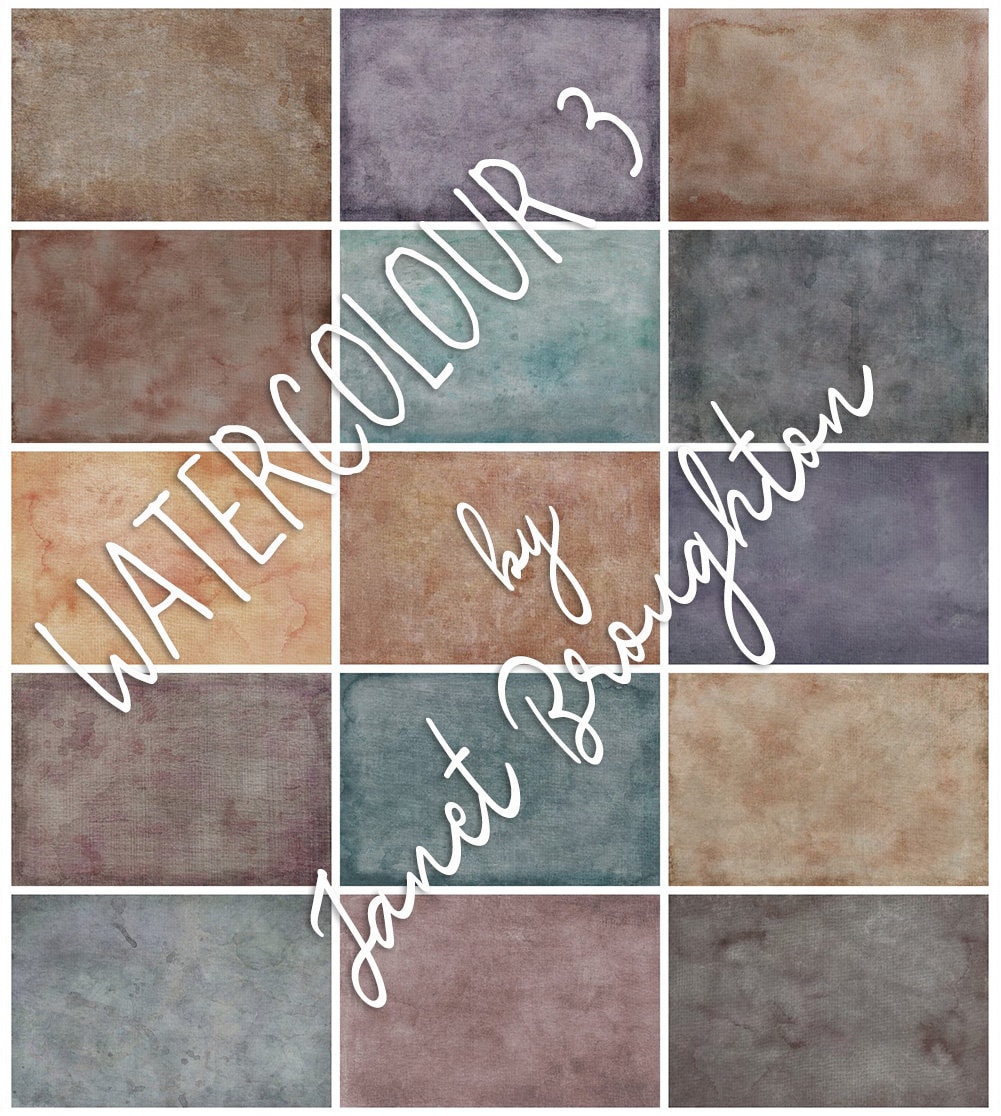 Painterly Texture Overlays, Watercolour Collection No 3 Fine Art Grunge ...