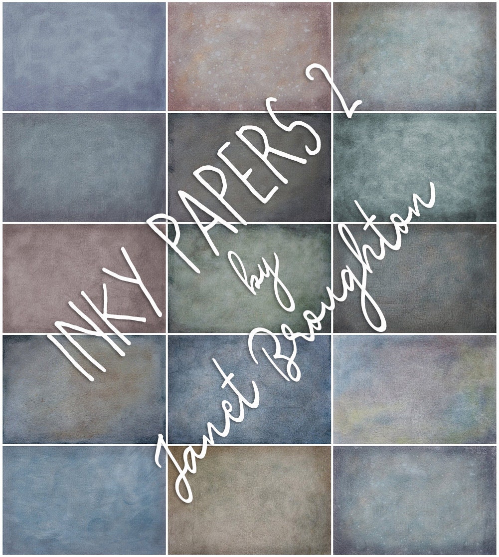 Digital Texture Overlays for Photographers, Inky Papers 2. - Etsy