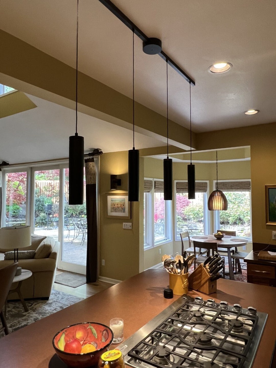 Modern Track Light Black With Walnut - Etsy