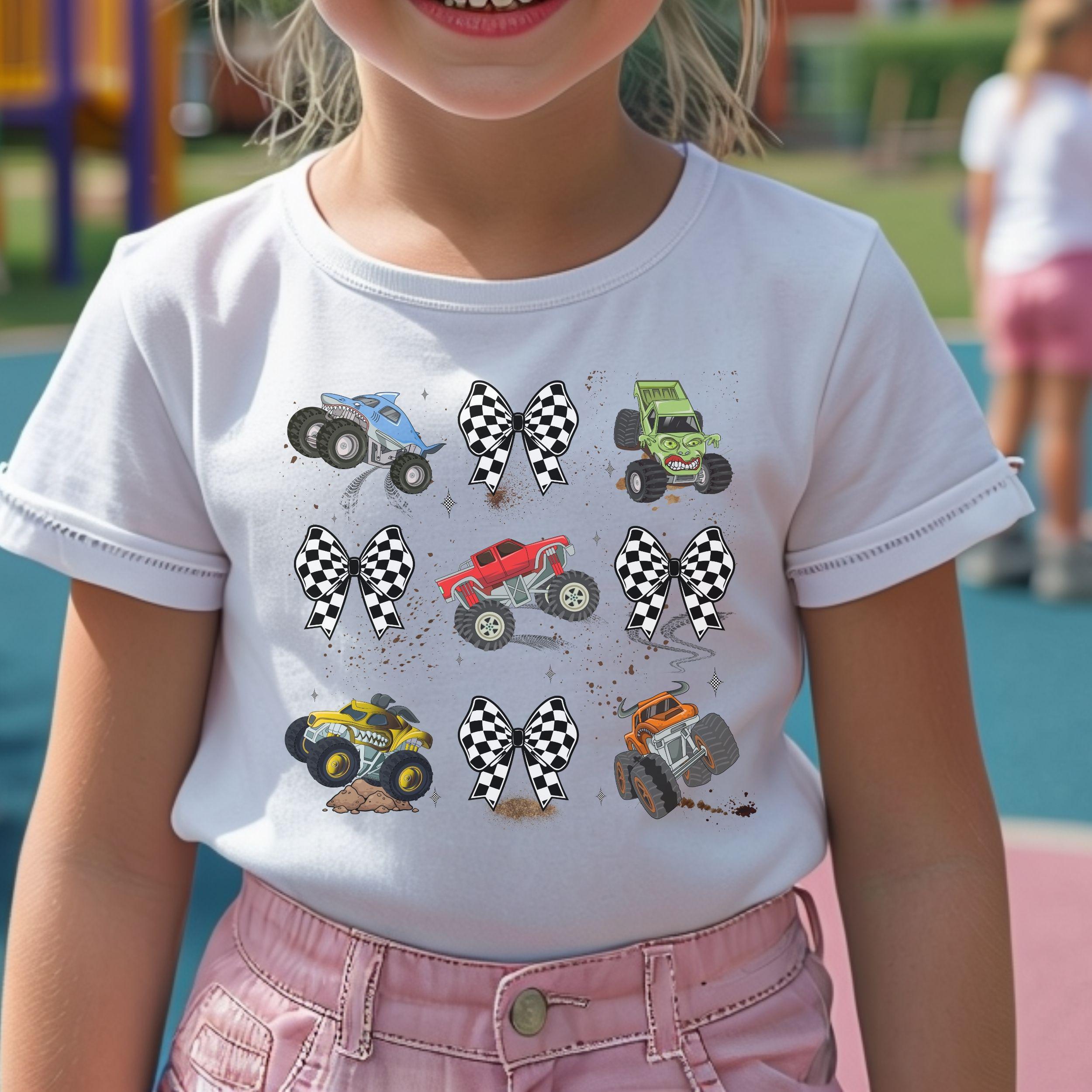 Coquette Monster Truck PNG Boy Mom Checkered Design Png Monster Jam Mom ...
