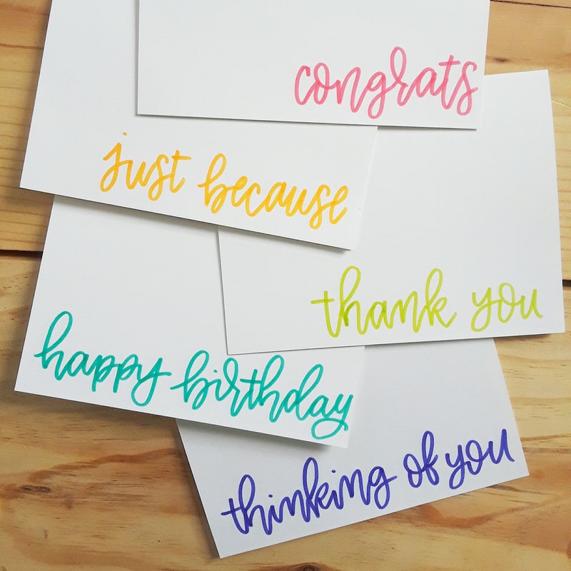 Hand Lettered Card - Etsy