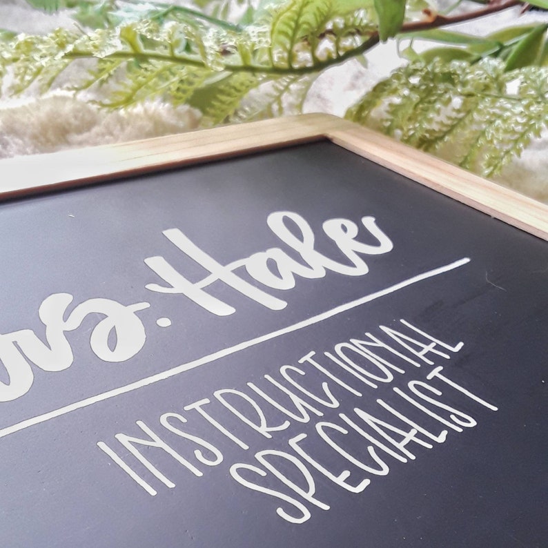 Teacher Classroom Sign Chalkboard Custom Door Sign | Etsy