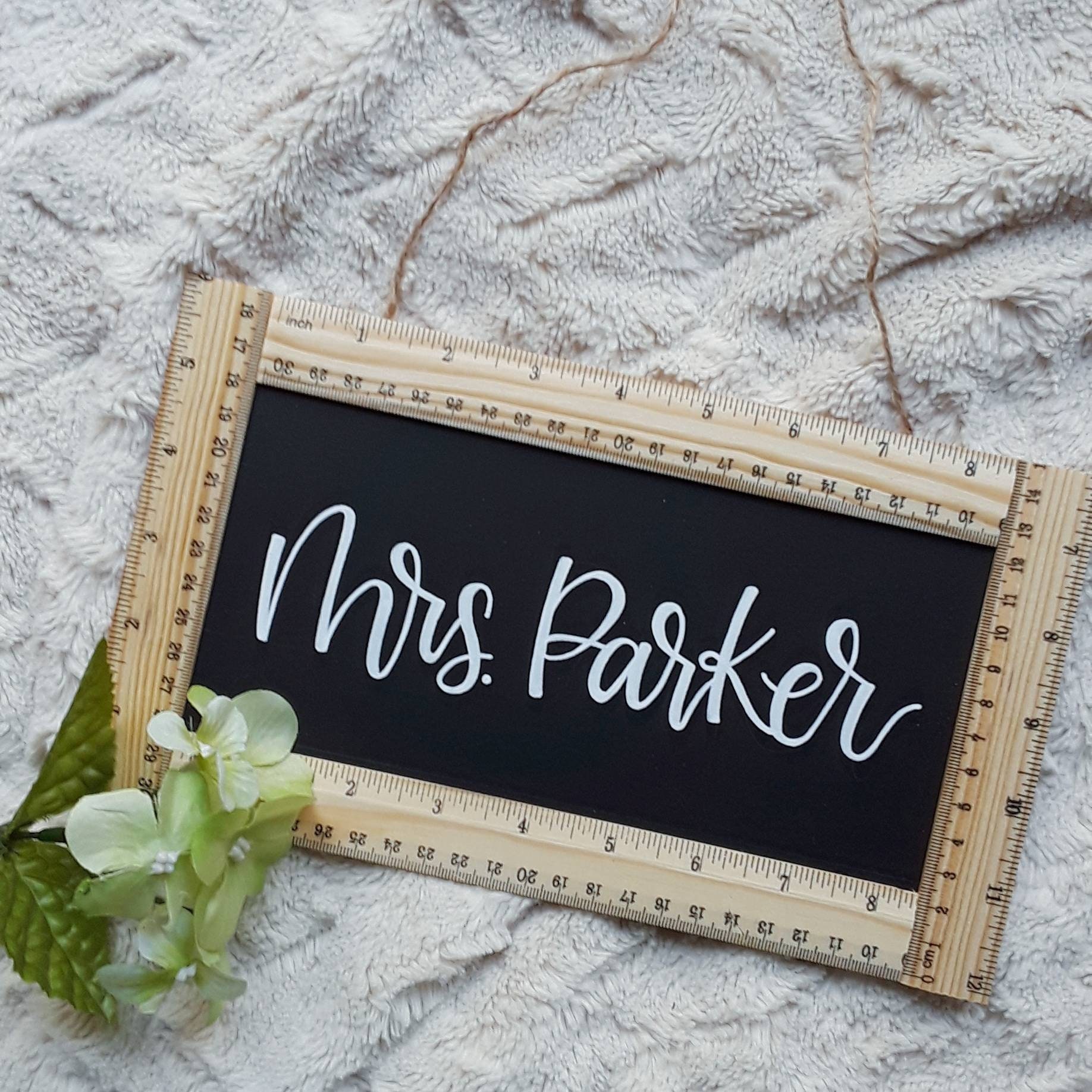 Teacher Sign | Classroom Sign | Custom Chalkboard | Teacher Door Sign ...