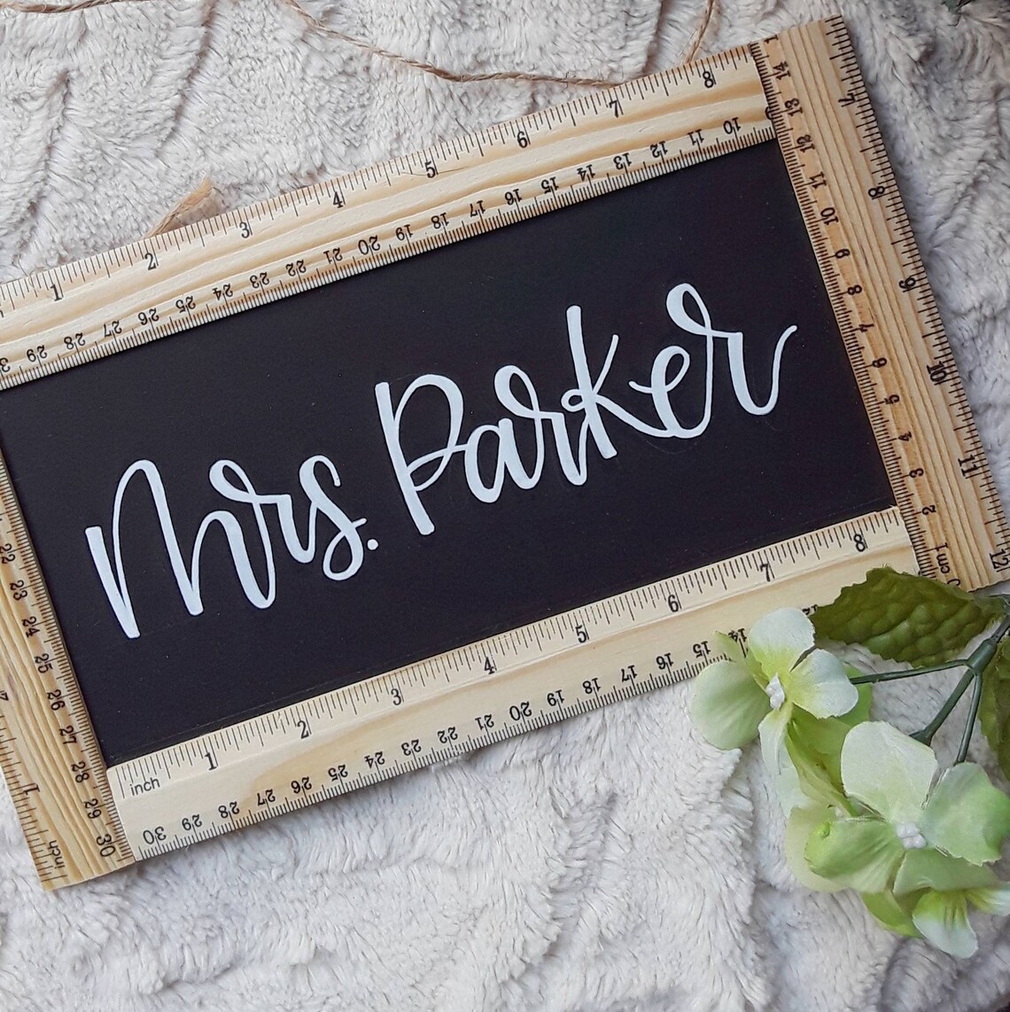 Teacher Sign Classroom Sign Custom Chalkboard Teacher | Etsy