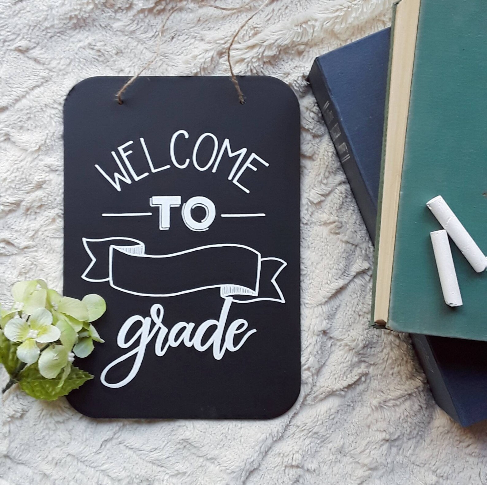 Teacher Sign | Classroom Welcome Sign | Custom Chalkboard | Teacher ...