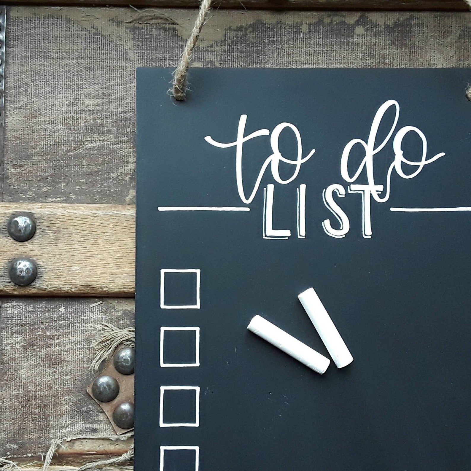 Chalkboard Sign to Do List Hand Lettered Sign Custom - Etsy