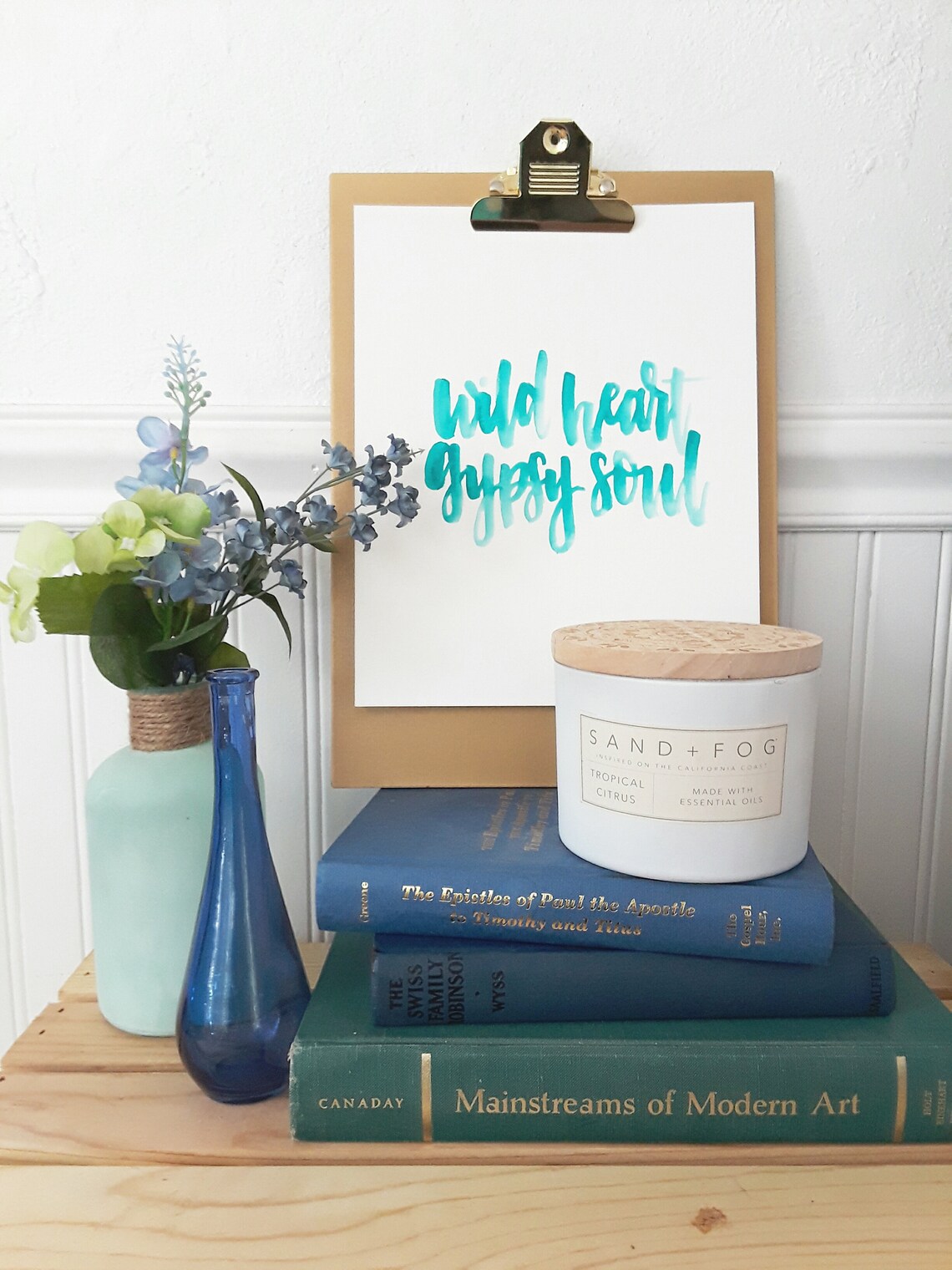 Hand Written | Watercolor | Gypsy Soul | Calligraphy | Home Decor ...