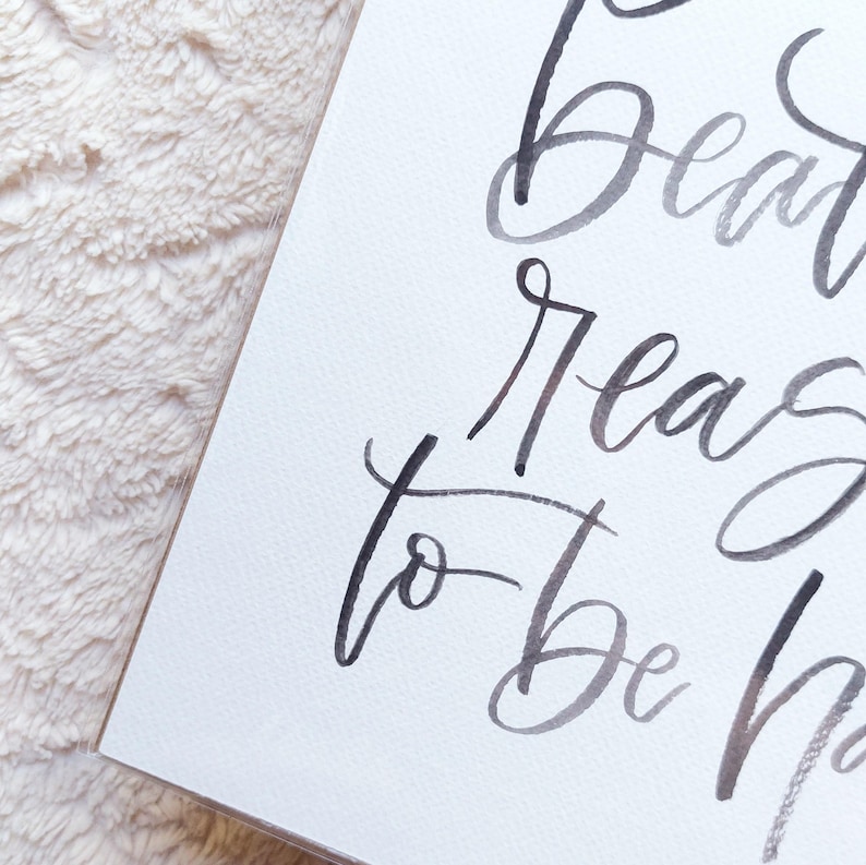 Custom Quote Art | Happiness Quote | Hand Painted Watercolor ...