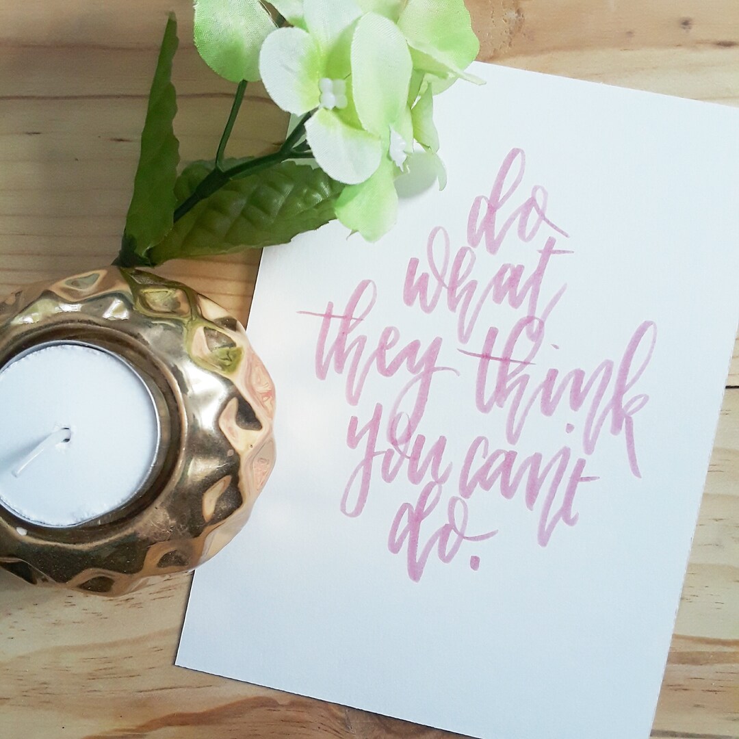 Hand Written | Hand Lettered | Custom Quote Decor | Motivation ...