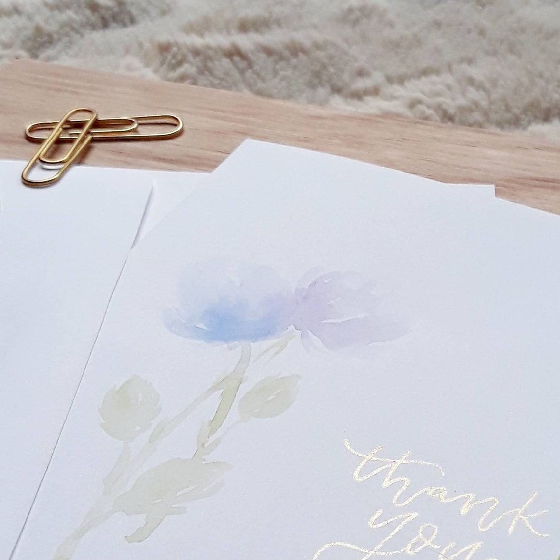 Watercolor Note Cards | Hand Painted | Watercolor Flower Cards ...