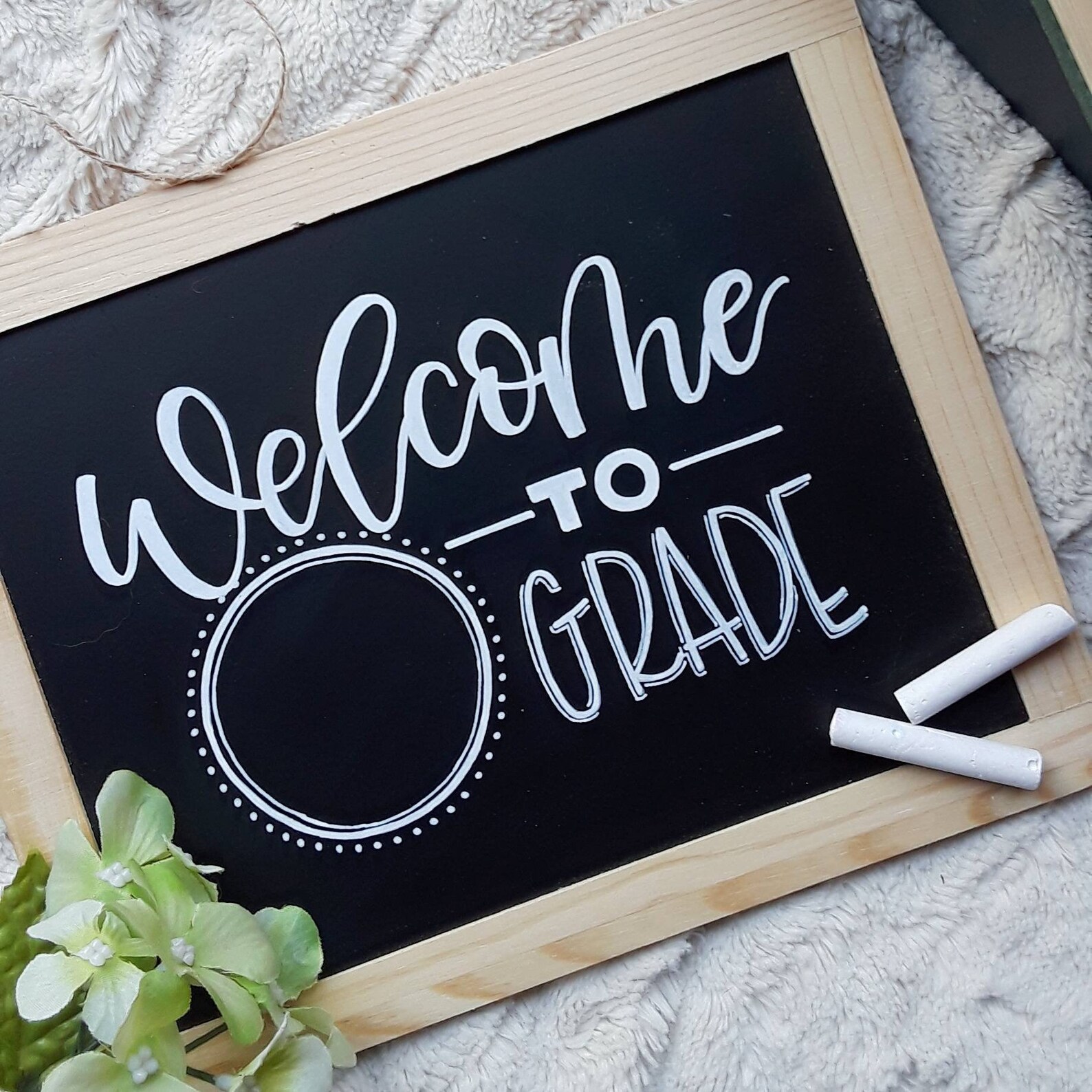 Teacher Sign | Classroom Welcome Sign | Custom Chalkboard | Teacher ...