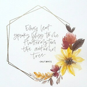 Fall Decor Hand Painted Watercolor Wreath Fall Quote - Etsy