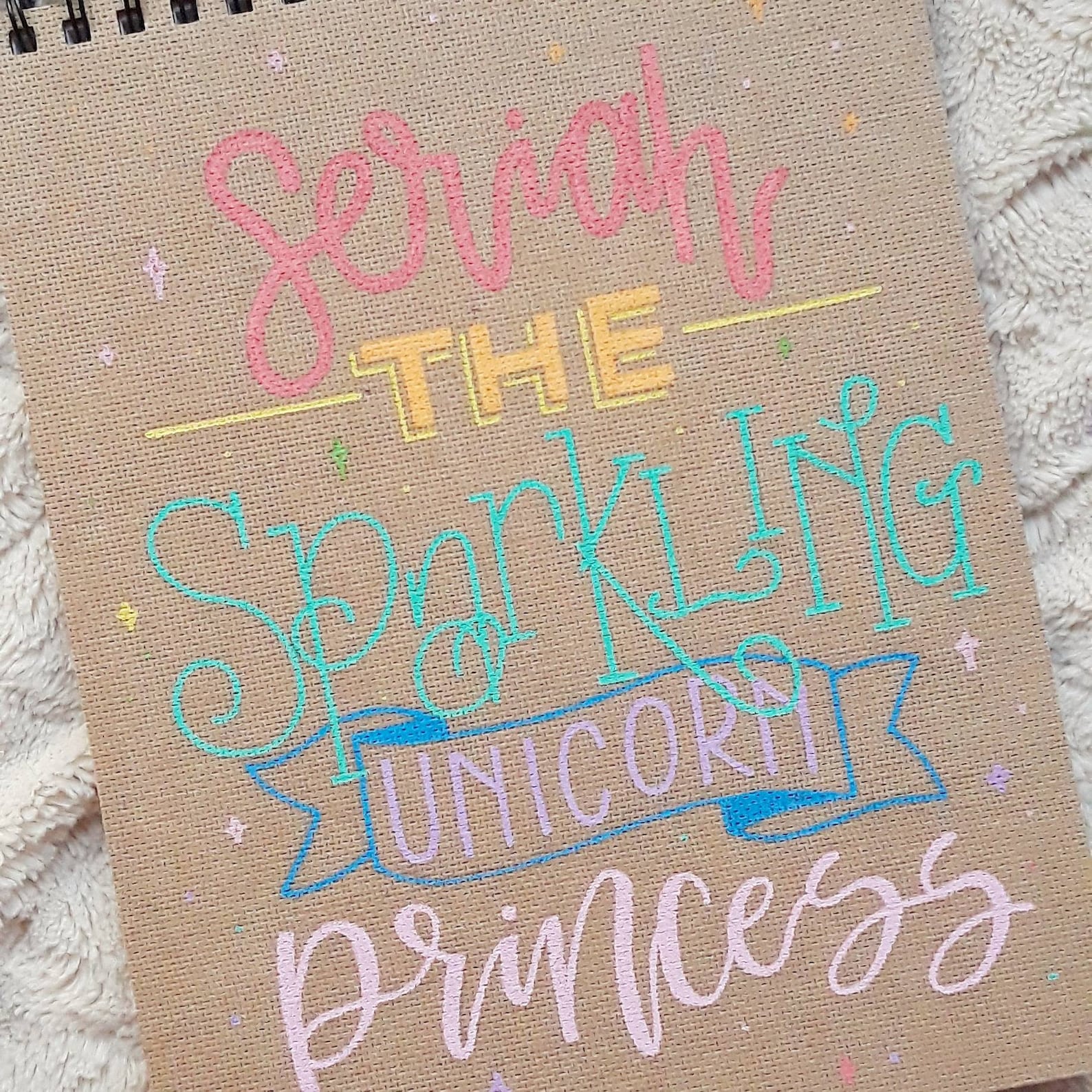 Custom Notebook Cover | Notebook Art | Hand Lettered Book Cover | Hand ...