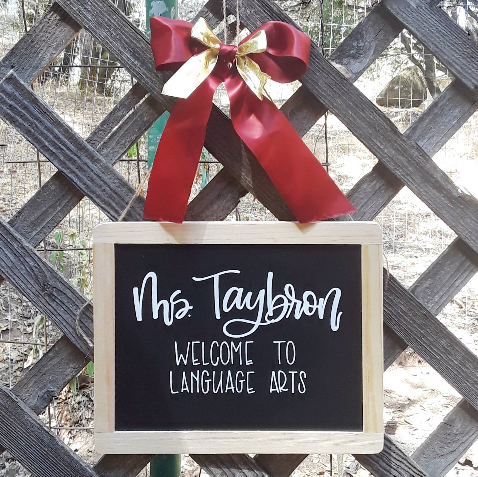 Teacher Classroom Sign | Chalkboard | Custom | Door Sign | Classroom ...