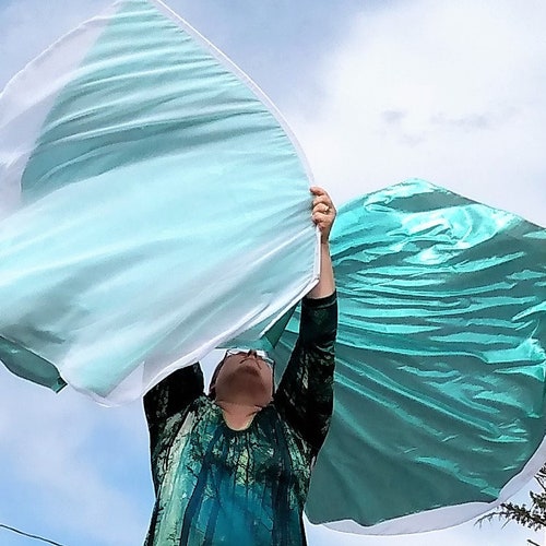 River of Life Worship Flags Dance Flags Praise Flags - Etsy