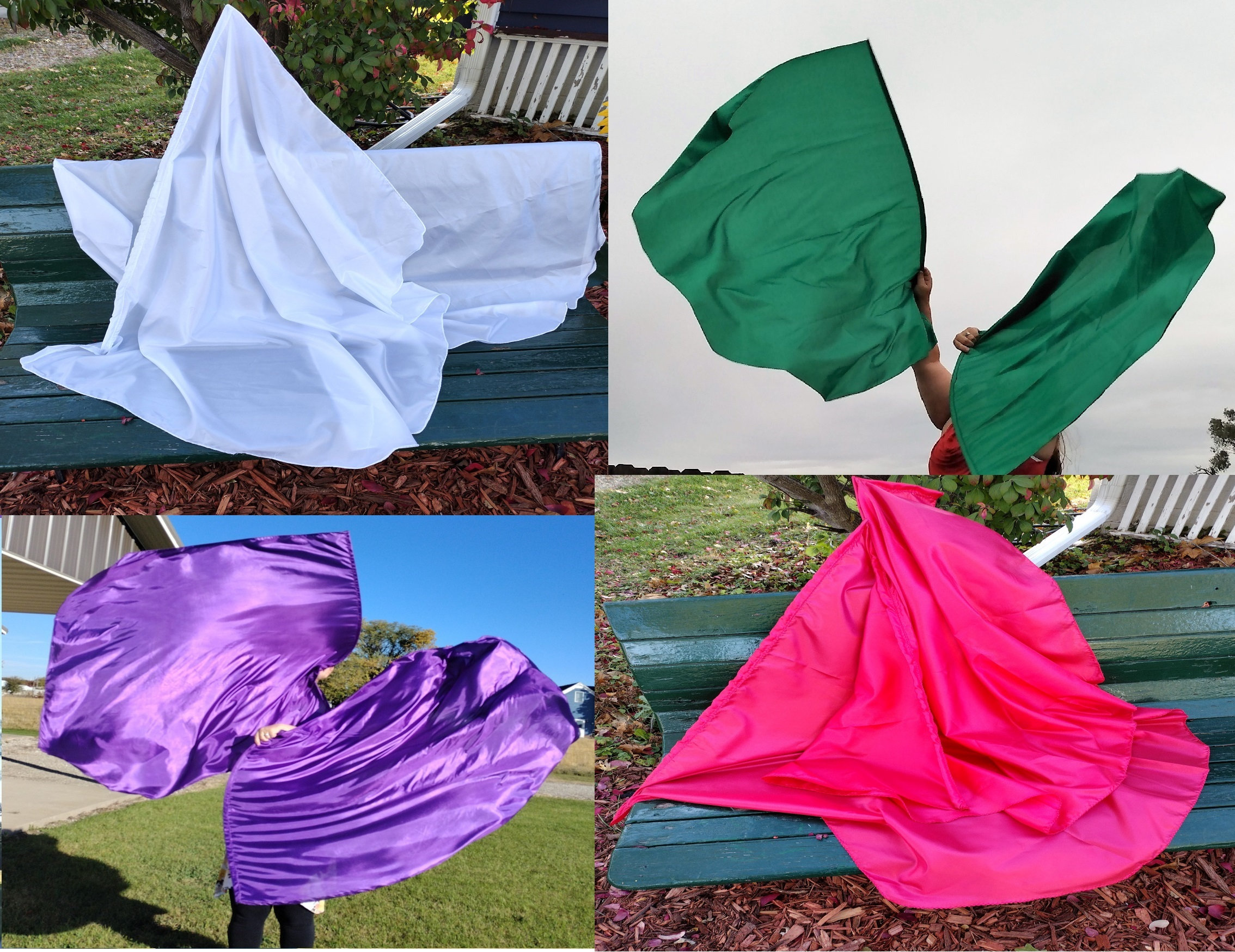Rejoice Bundle - 4 Flag Sets (8 flags) - Worship Flags, Dance Flags ...