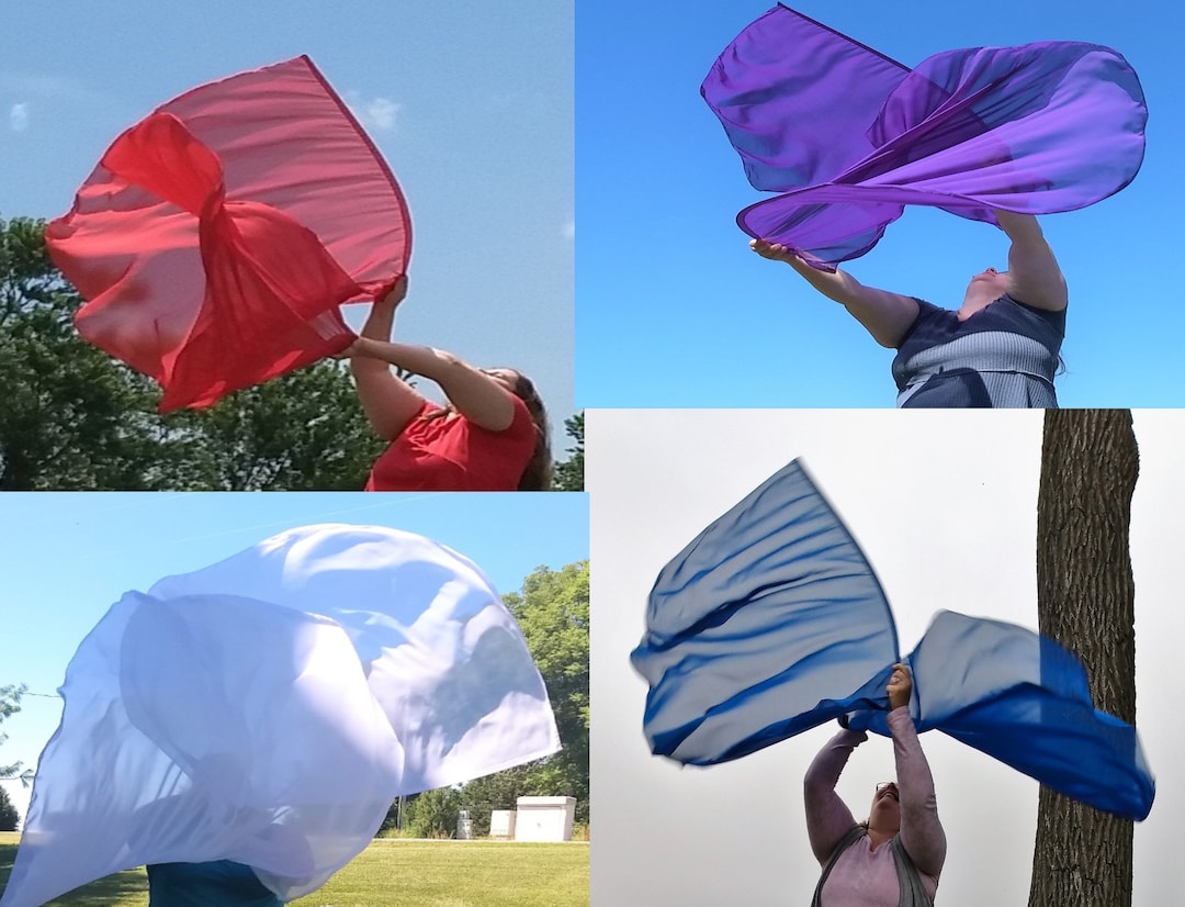 Solid Faith Bundle - 4 Flag Sets (8 Flags) - Worship Flags, Dance Flags ...