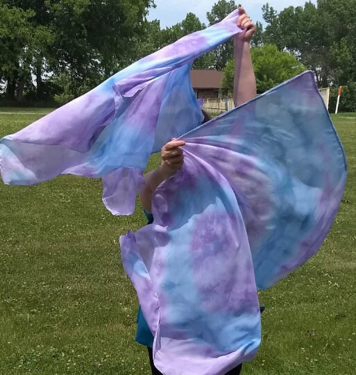 Weighted Worship Swing Flags, Praise Flags, Dance Flags, Set of Two ...