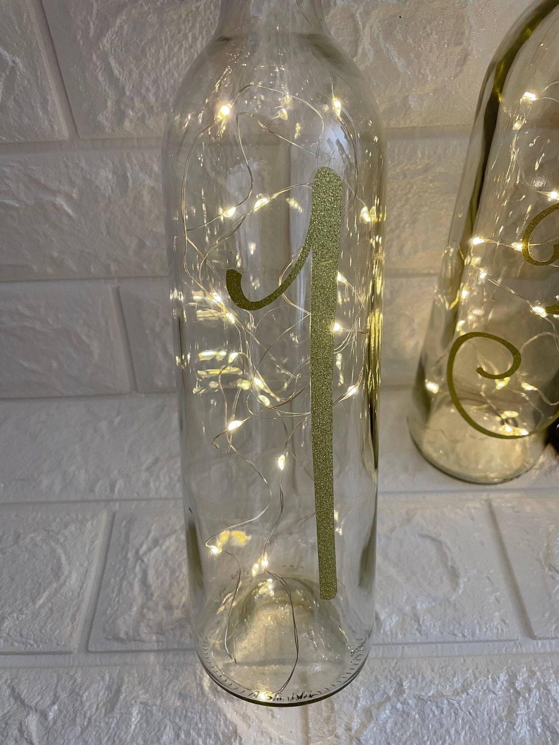 Wedding Table Numbers Centerpiece, Light up Wine Bottle- Cork Lights ...