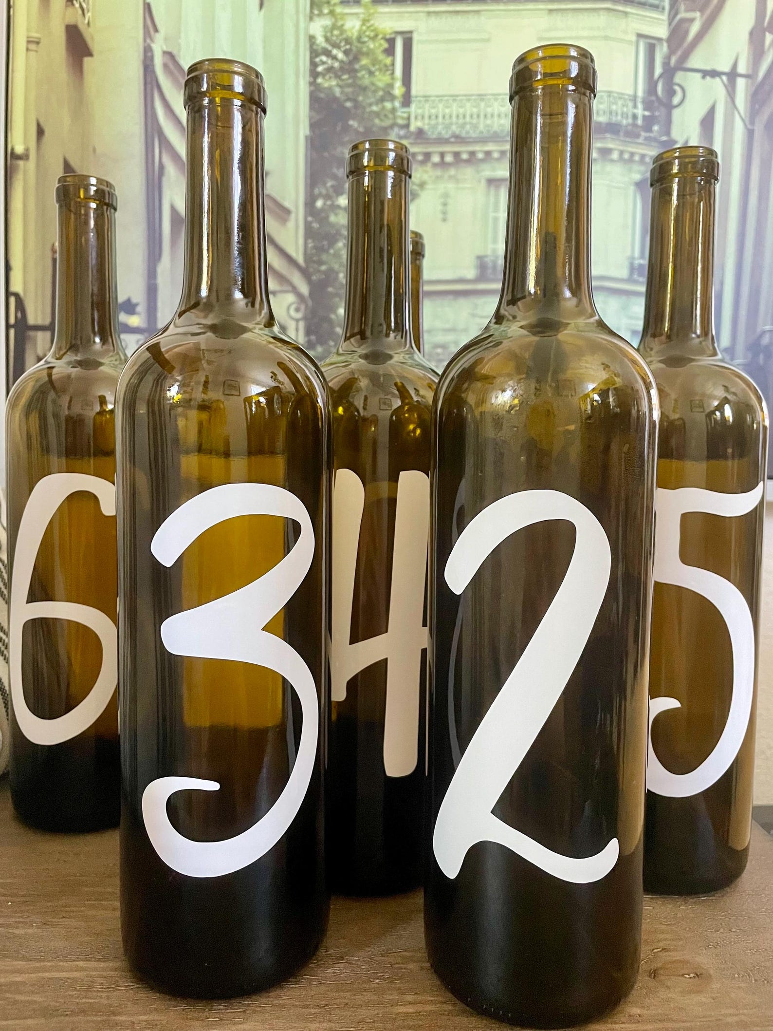 Wedding Table Numbers Centerpiece, Light up Wine Bottle- Cork Lights ...