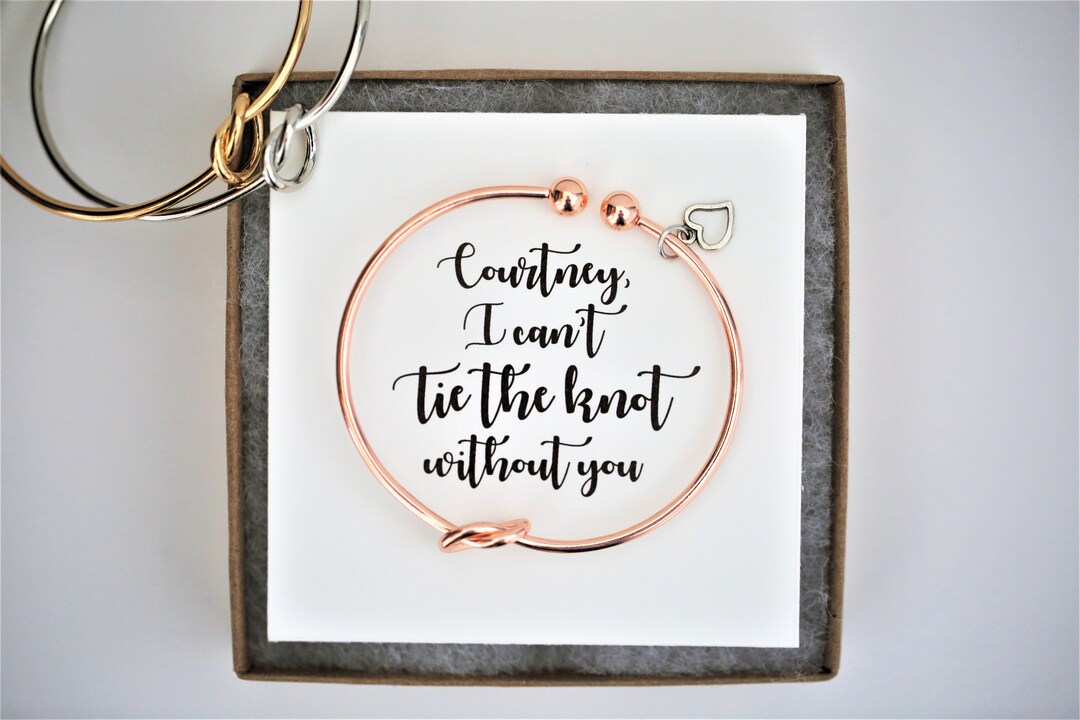 Personalized I Couldn’t Tie the Knot Without You, Bridesmaid Proposal ...