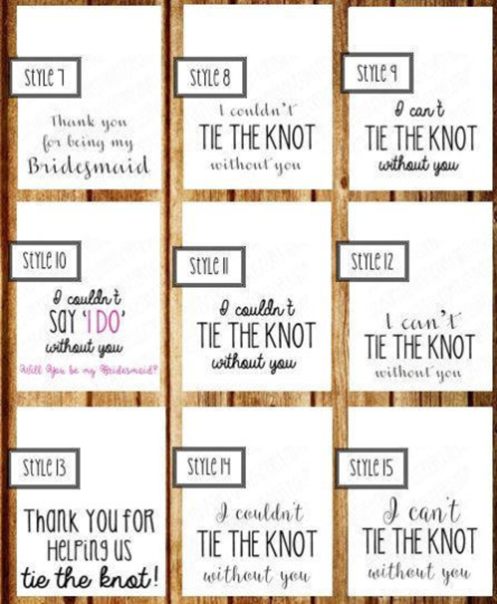 I Couldn't Tie the Knot Without You, Bridesmaid Proposal Bracelet, Gold ...