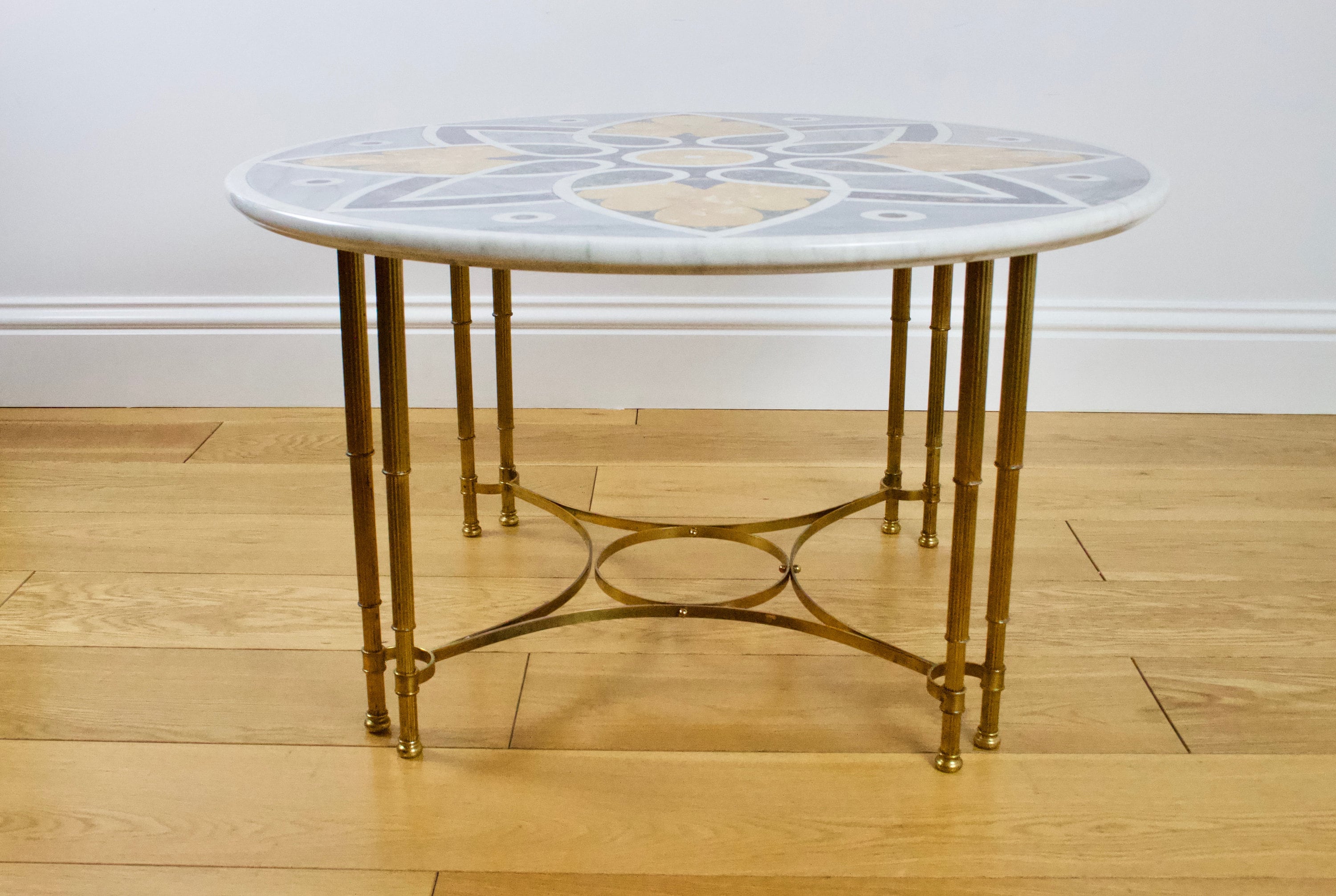 Brass Marble Table at Adeline Ouellette blog