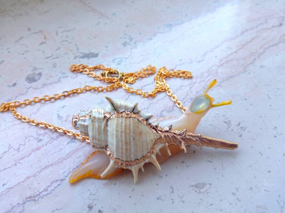 Snail Necklace Slug Pendant Pet - Etsy