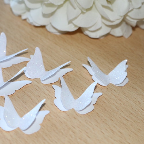 25 Lovely 3D Royal Blue Glitter and Shimmer Paper Butterflies - Etsy UK