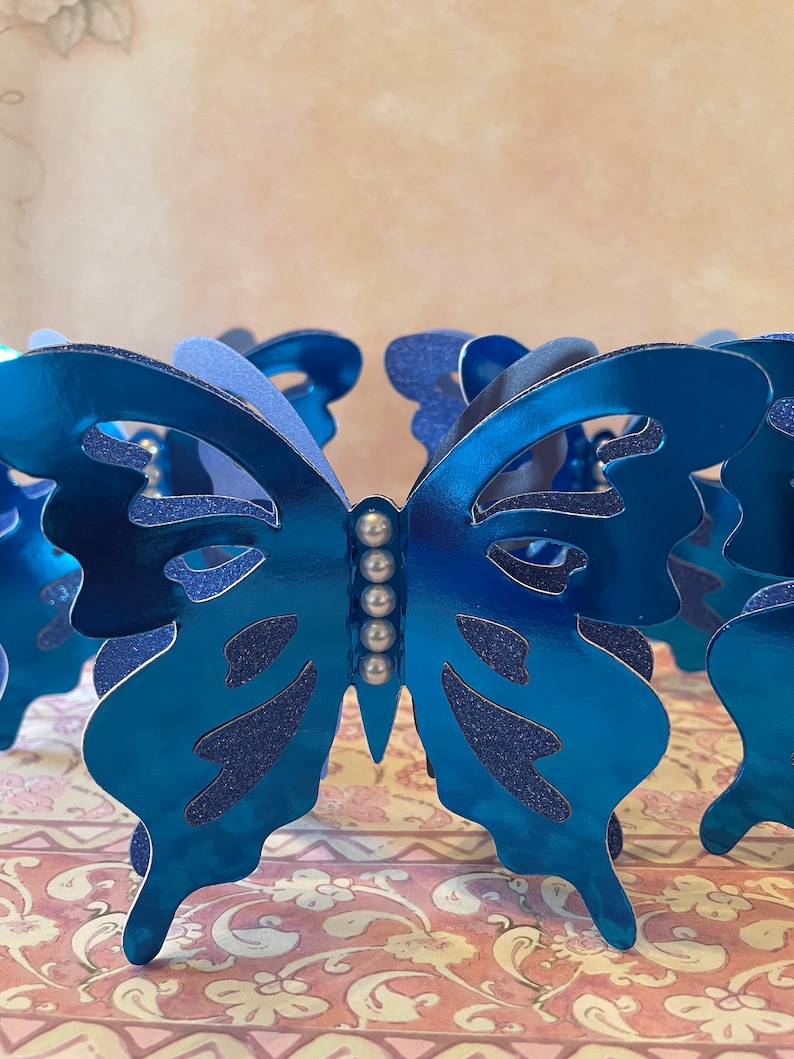 5 X 3 Layered 3D Extra Large Royal Blue Butterflies - Etsy