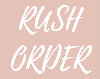 Rush Order Fee - Etsy