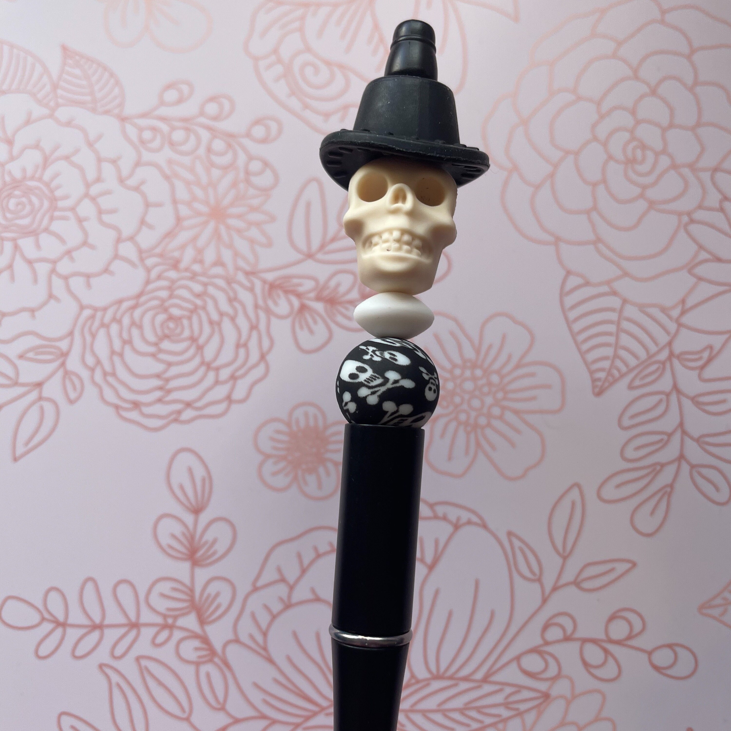 Halloween Pen, Skull Pen, Cowboy Skull Pen, Glam Skull Pen, Ghost Skull ...