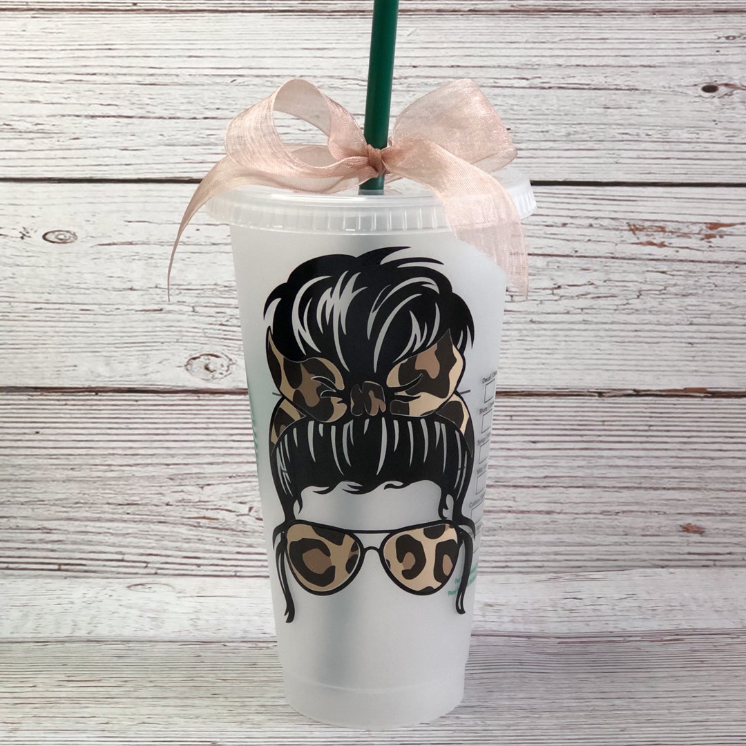 Mom Life Cup, #momlife Cup, Starbucks Reusable Cold Cup, Messy Bun Mom ...