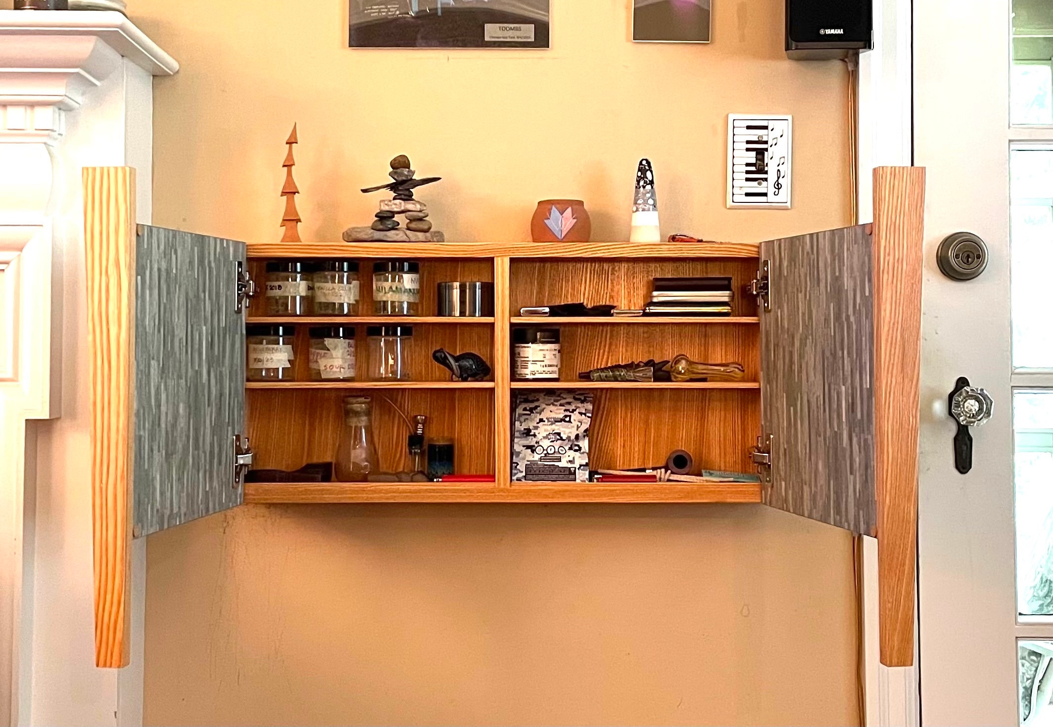 FLIGHT the Series A Wall-hung, Art Furniture, Smokers Cabinet/ Stashbox ...