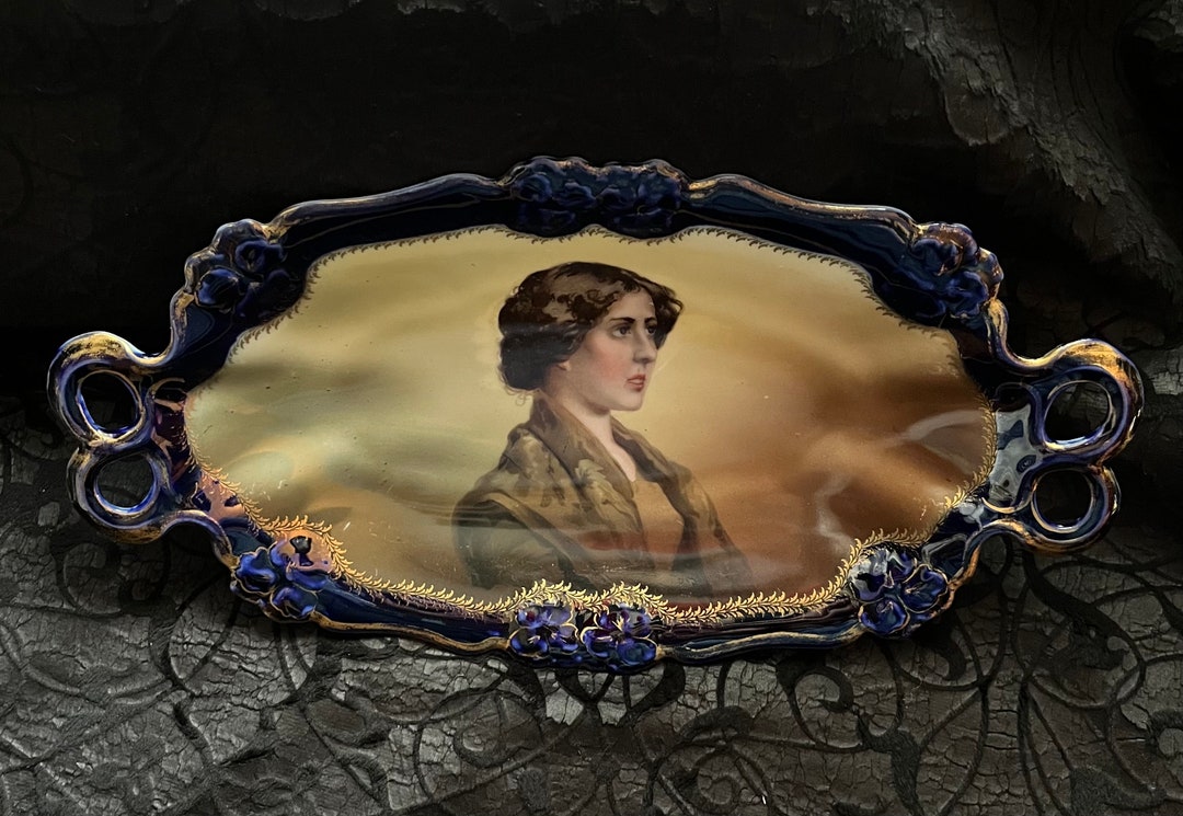 Antique Portrait Dish, Rosenthal China, Pensee Bavaria, RC Crown ...