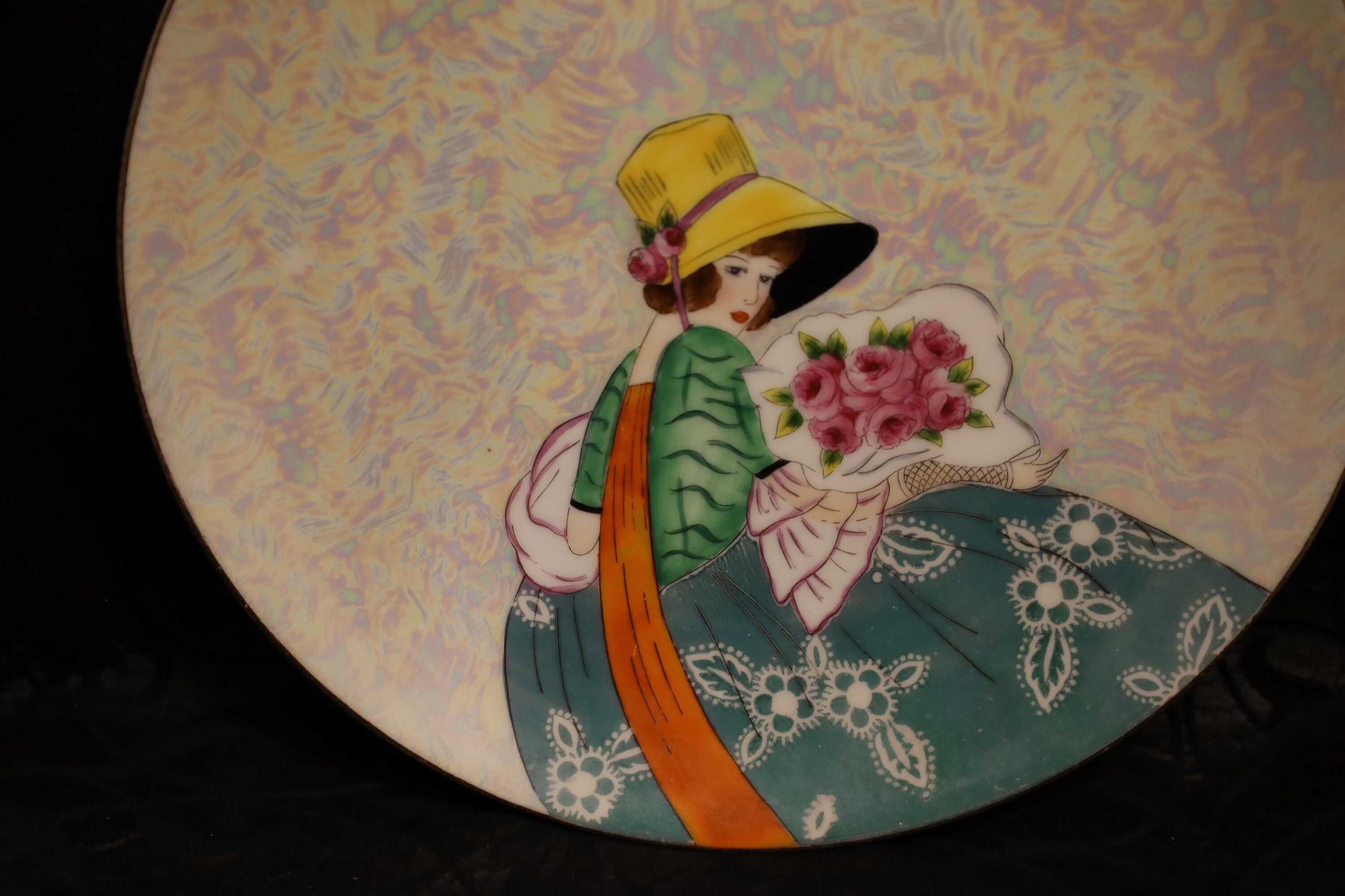 1920s Art Deco Lady Plate Noritake Japan Portrait Lady With - Etsy