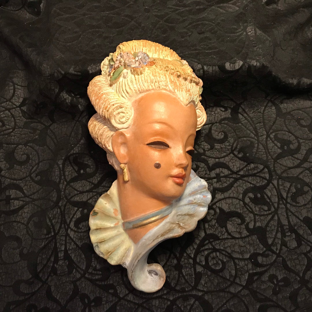 30s Goebel Bieber Wall Mask of a Lady, Goldshieder, Kurt Goebel, Erna ...
