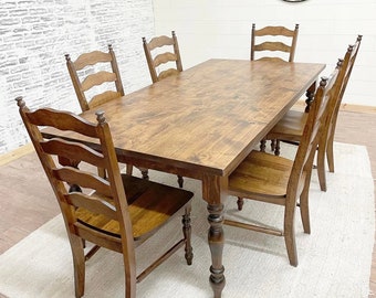 Rustic Country Cottage Dining Table - Etsy