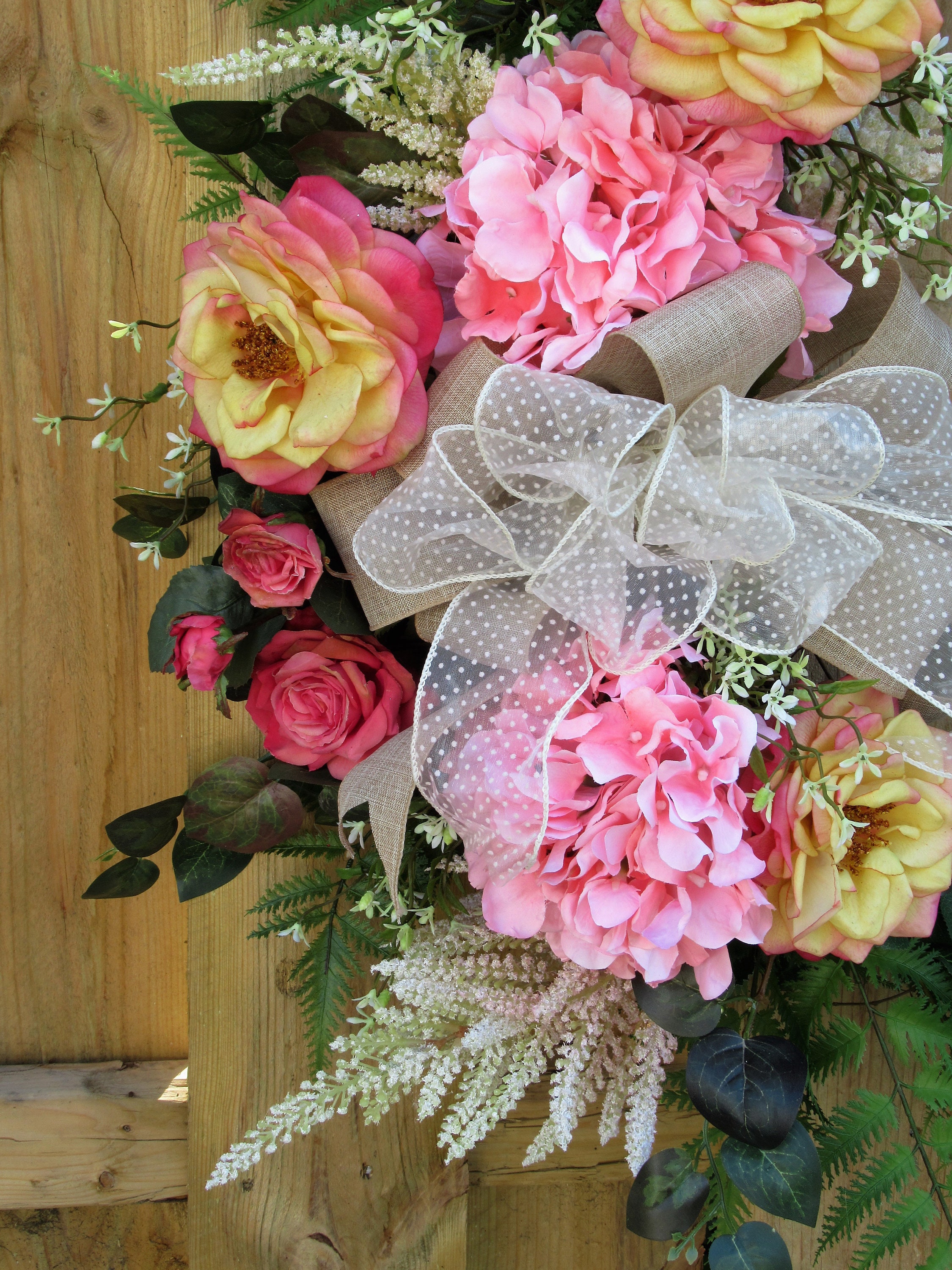 Élégante couronne de rose dété couronne florale dété - Etsy France