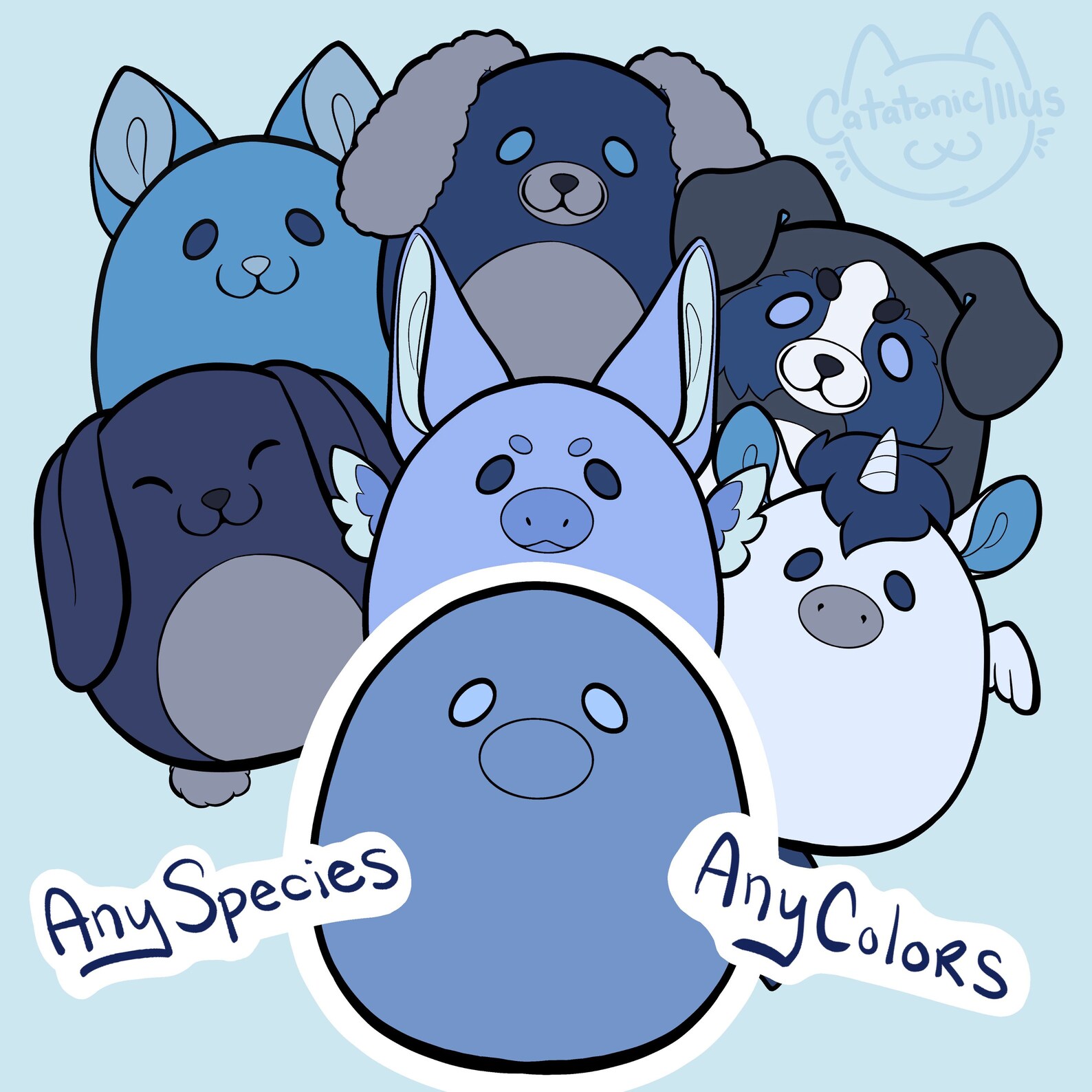 Floating Squishmallow Ych - Etsy