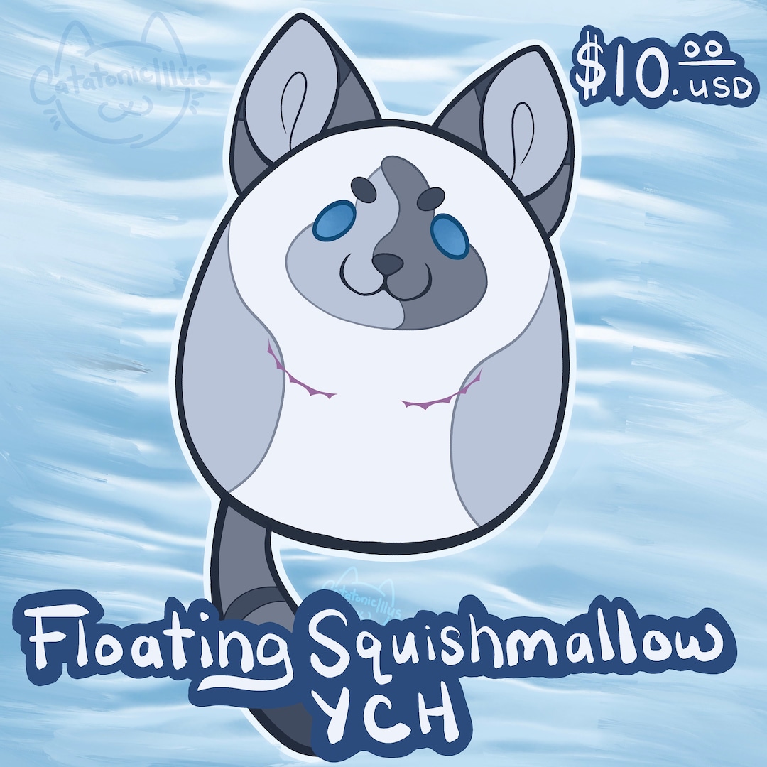 Floating Squishmallow Ych - Etsy