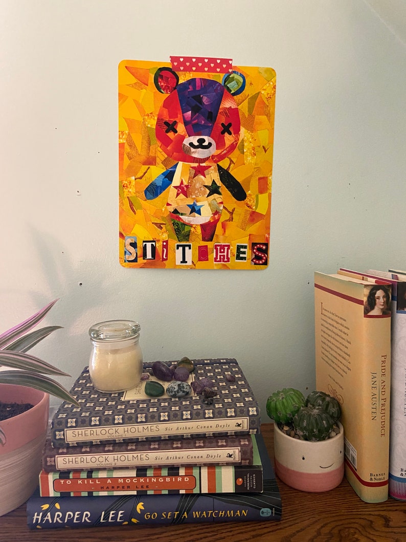Animal Crossing Stitches Collage Art Print - Etsy