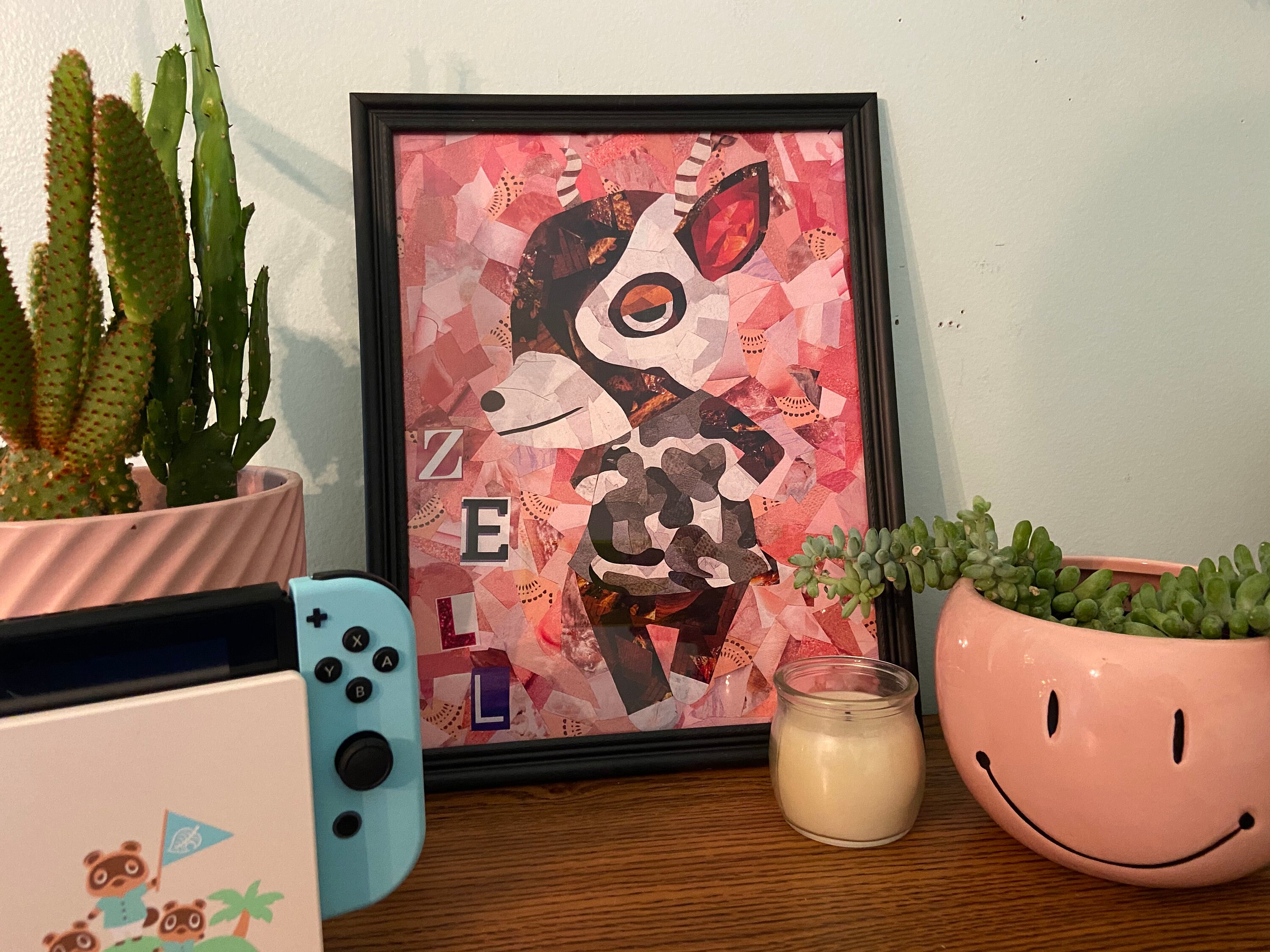 Animal Crossing Zell Collage Art Print - Etsy