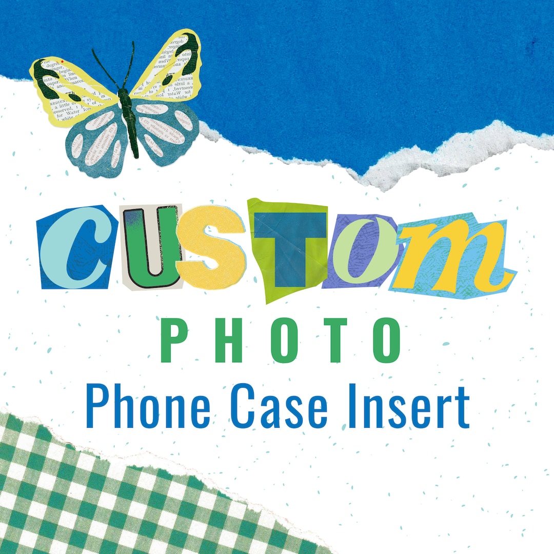 Custom PHOTO Phone Case Insert - Etsy