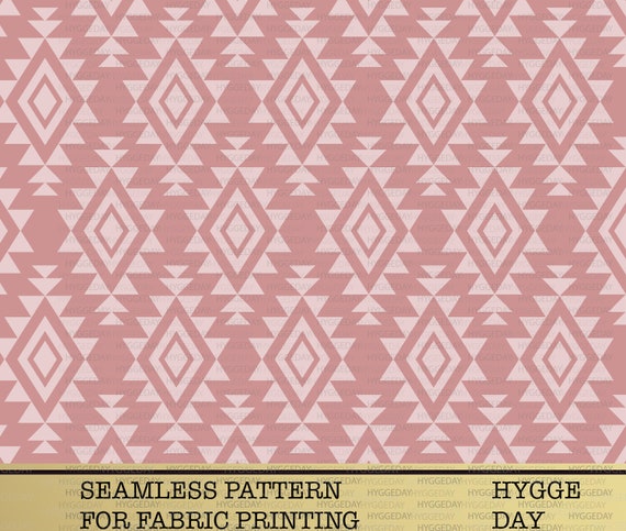 Pink Aztec Print Background
