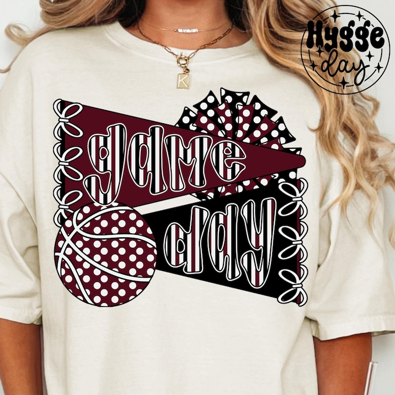 Basketball Maroon Spirit Bundle PNG Digital Download Sublimation ...