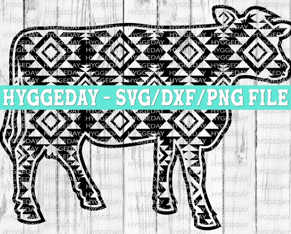 Aztec Cow Svg Dxf PNG Country Show Time Stock Show | Etsy