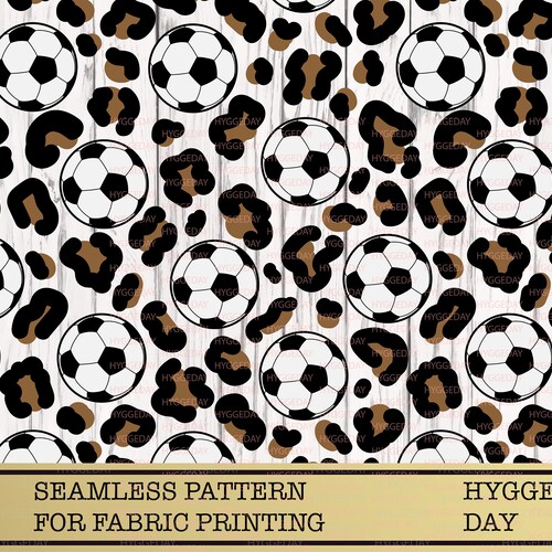 Seamless Football Leopard Png Sublimate Download Digital - Etsy