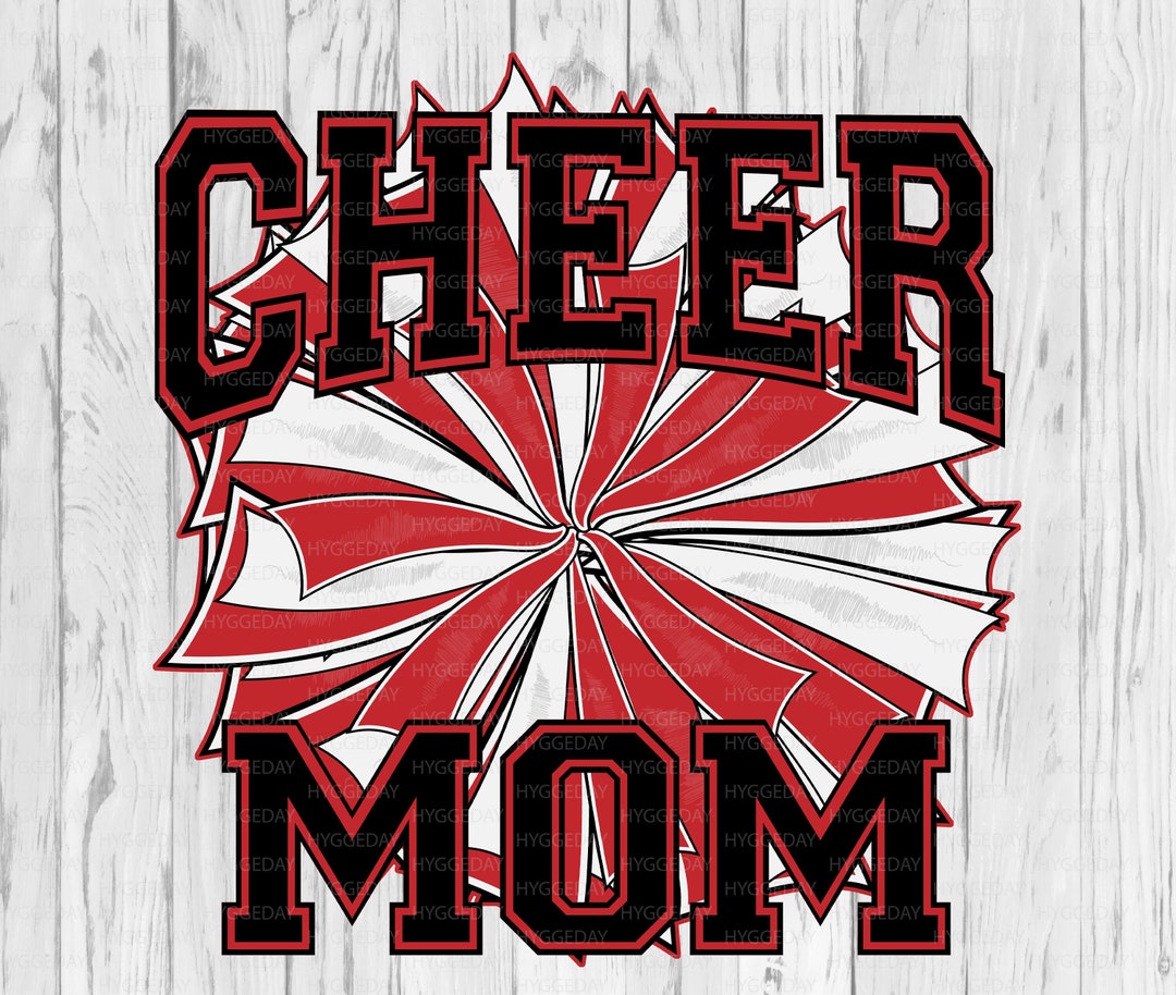 Cheer Mom PNG, Sublimation Download, Team Colors, Cheerleader, Game Day ...