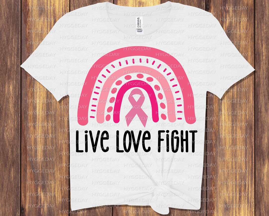 Awareness SVG DXF PNG, Live, Love, Fight, Breast Cancer Awareness, Hope ...